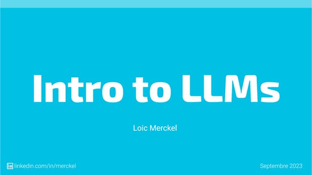 Intro To Llms Pdf