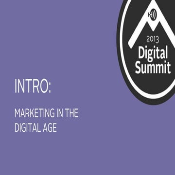 Intro: Marketing in the Digital Age | PPT