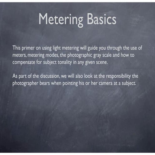 Intro metering | PDF