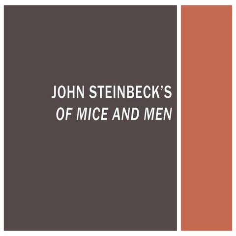 Intro: Of Mice and Men | PPT