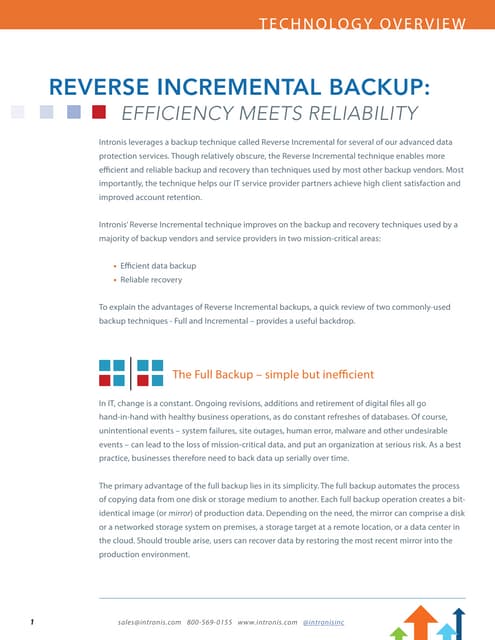 Reverse Incremental Backup | PDF Reverse Incremental Backup | PDF