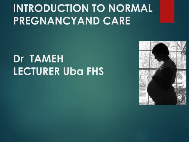 Physiological changes during pregnancy | PPTX