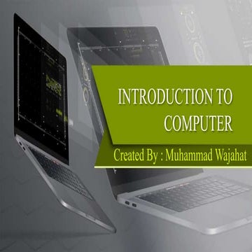 Introduction To Computer | PPTX