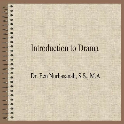 Introduction of drama | PPT | Free Download