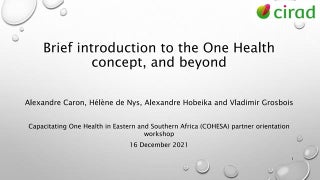 One Health: Concept and applications | PPT
