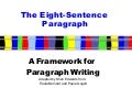How to write an 8 sentence paragraph