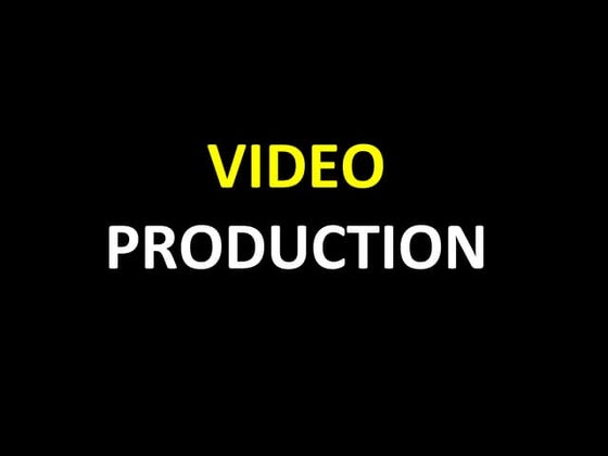 Video editing presentation | PDF