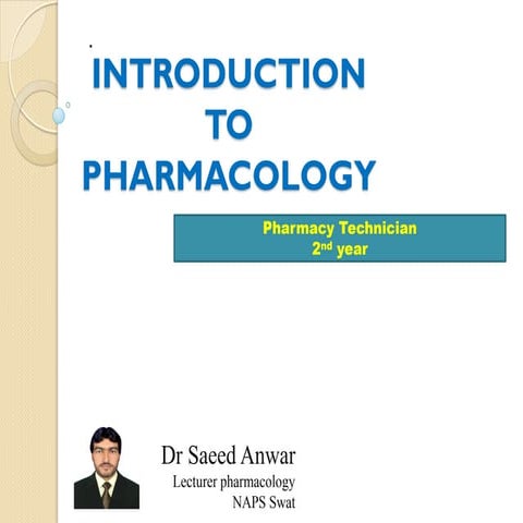 Intro pharmacology pdf | PDF