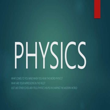 Intro physics units | PPT