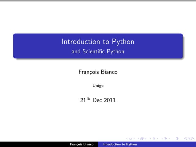Introduction To Python And Matplotlib Ppt