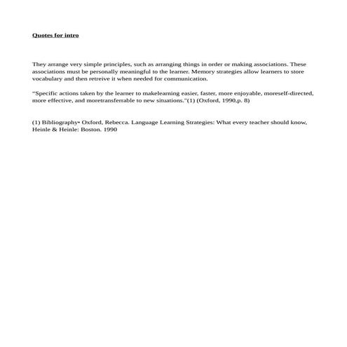 Intro quotes | DOC