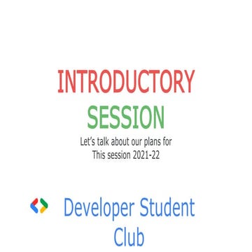 Intro session ppt | PPTX