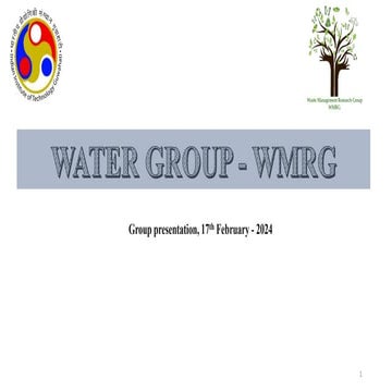 intro slides water group water as an indispensable source | PPTX