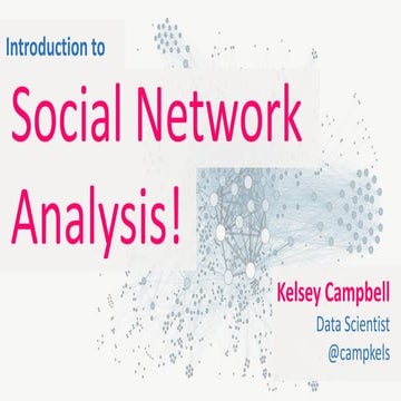 Introduction to Social Network Analysis | PPTX