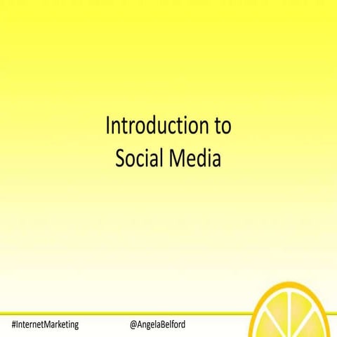 Intro social media | PPT
