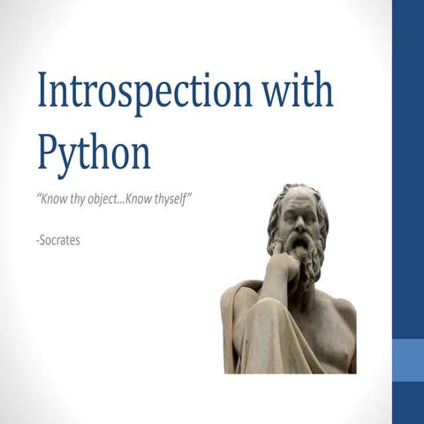 Introspection With Python Ppt
