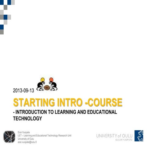 Intro startup 130913 | PPTX | Education industry | Industries