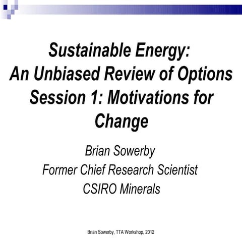 Intro sustainable energy | PDF