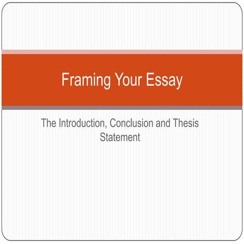 Intro Thesis And Concl | PPTX
