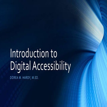 Introduction to Digital Accessibility | PPTX