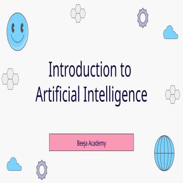 Introduction to AI with computer Science & AI | PPTX