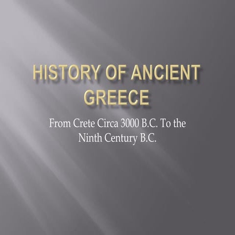 Intro To Ancient Greece Part 1 | PPT