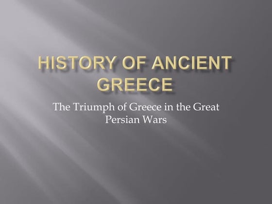 History of Ancient Greece | PPTX | Death, Injury, or Military Conflict ...