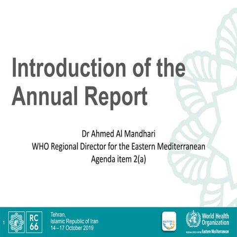 Annual report of the Regional Director for the year 2018 | PPTX