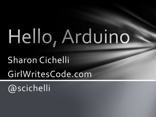 Hello Arduino Nerd Nite Austin Ppt 8478