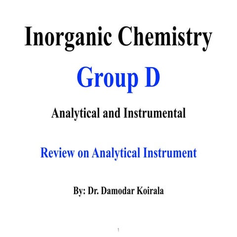 Review of Atomic Spectroscopy / Analytical Instrumentation | PDF