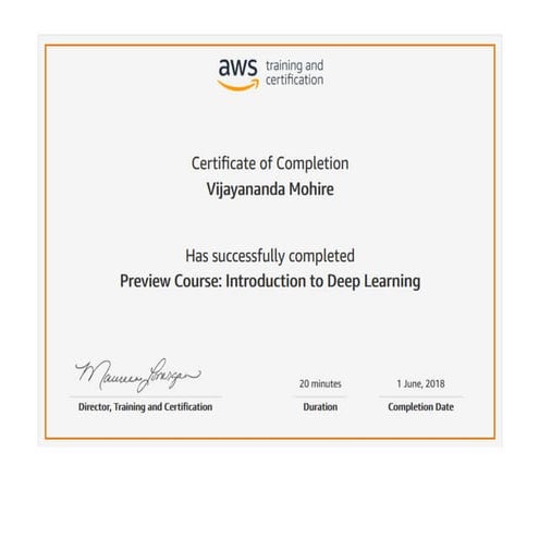 Intro to AWS deep learning | PDF