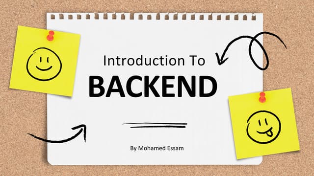 Intro to Backend Development - GDG on Campus EUE | PPT Intro to Backend Development - GDG on Campus EUE | PPT