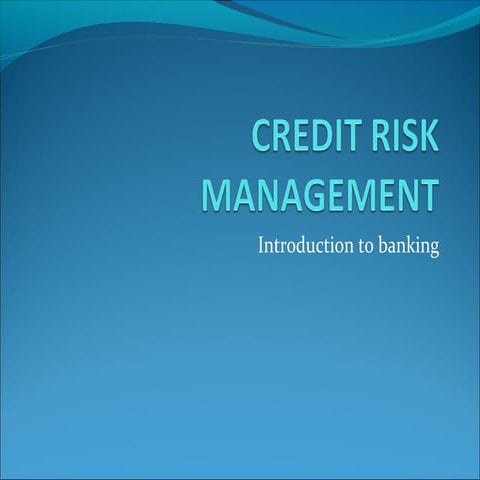 Intro to banking | PPT
