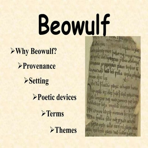 Introduction to Beowulf Powerpoint Presentation.ppt