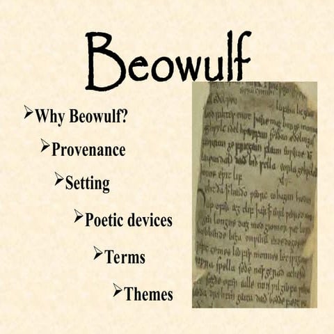 A short Introduction to the poem Beowulf | PPT