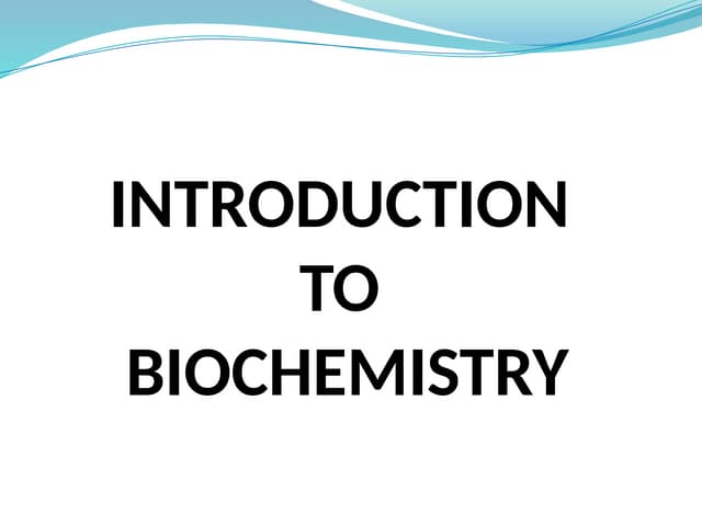 Biochemistry & Medicine Introduction.pptx