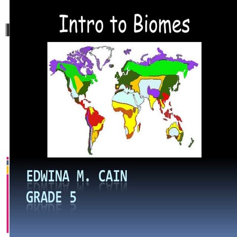 Intro To Biomes | PPTX | Geography | Science