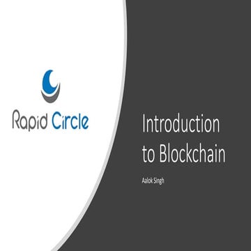 Introduction to Blockchain | PPT