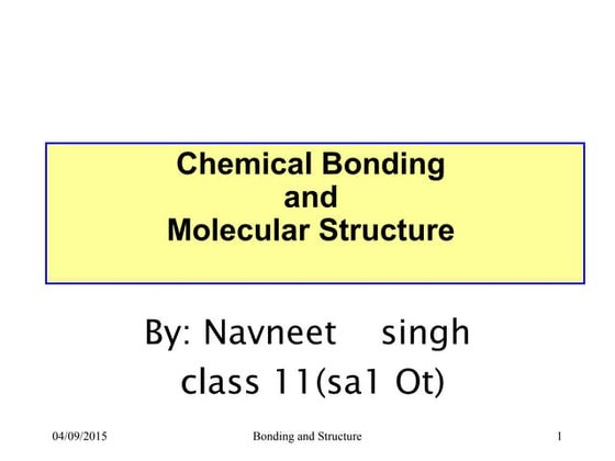 Covalent bonding revision | PPT