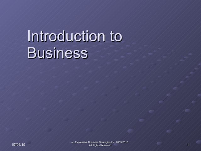 Principles of Business (POB) SBA | DOCX
