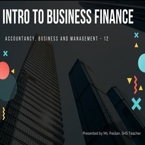 Intro to business finance | PDF