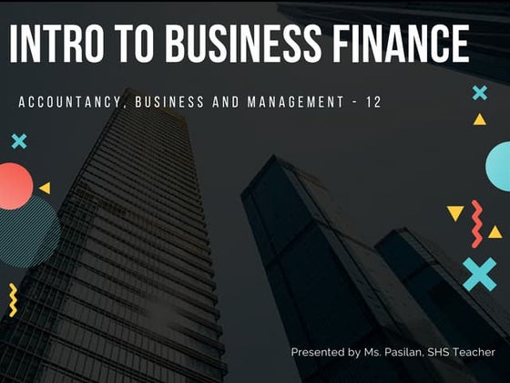 Business Finance Module 1.pdf | Business Accounting & Finance | Business