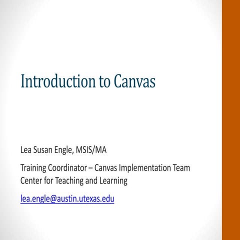 Introduction to Canvas with Lea | PPTX