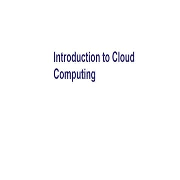 introduction to cloud computing,model and types | PPTX