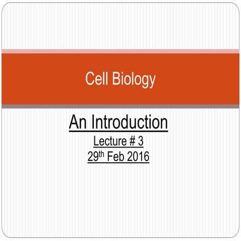 introduction to cell biology.pptx by AsmatAli | PPT