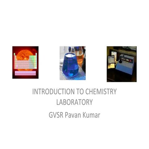 Introduction to chemistry lab | PPT