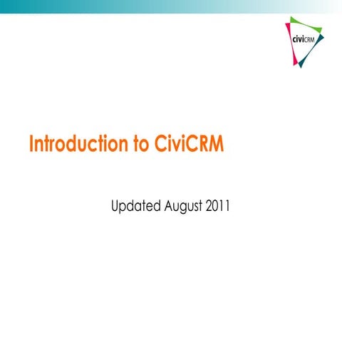 Intro to CiviCRM | PPT