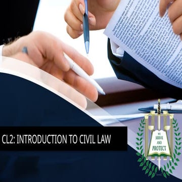 INTRO TO CIVIL LAW - LESSON 1 - OBLIGATIONS and CONTRACTS | PPTX