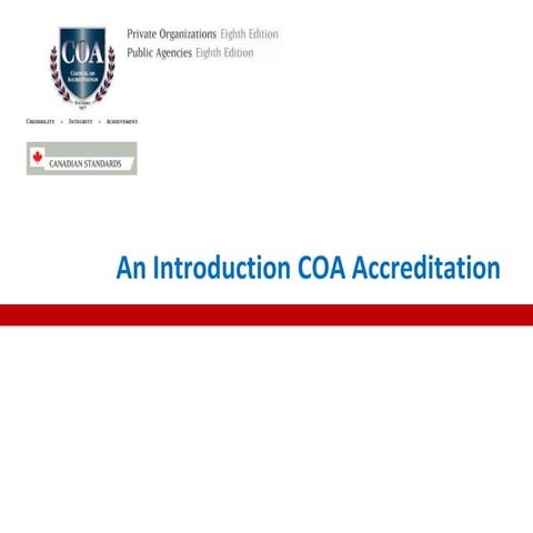 Introduction to COA Accreditation | PPTX