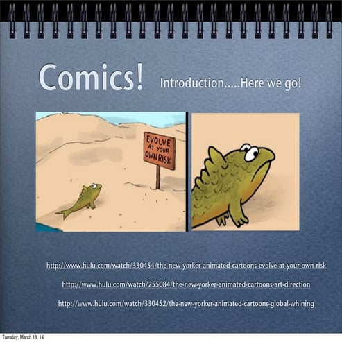 Intro to comics slideshow | PDF